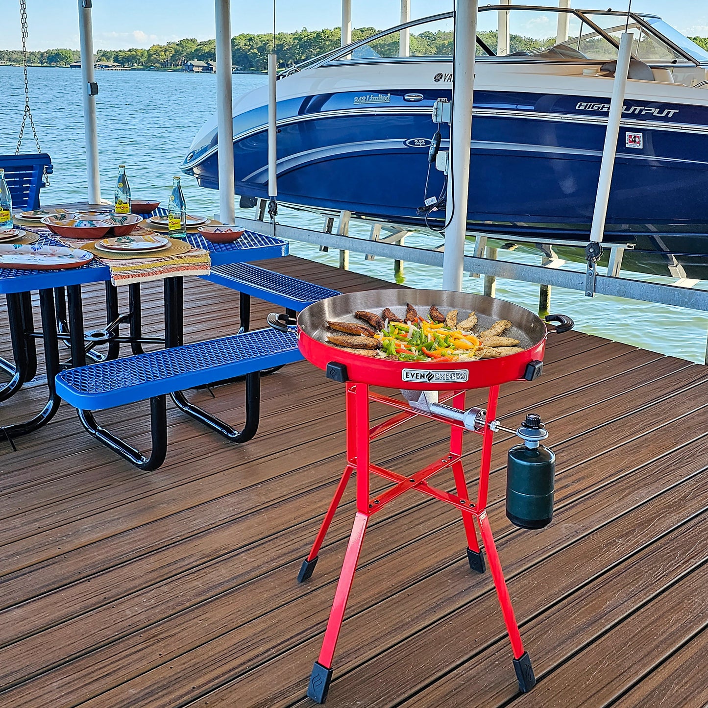 Even Embers® Outdoor All In One Portable Cooker | Red – Fair Game Group