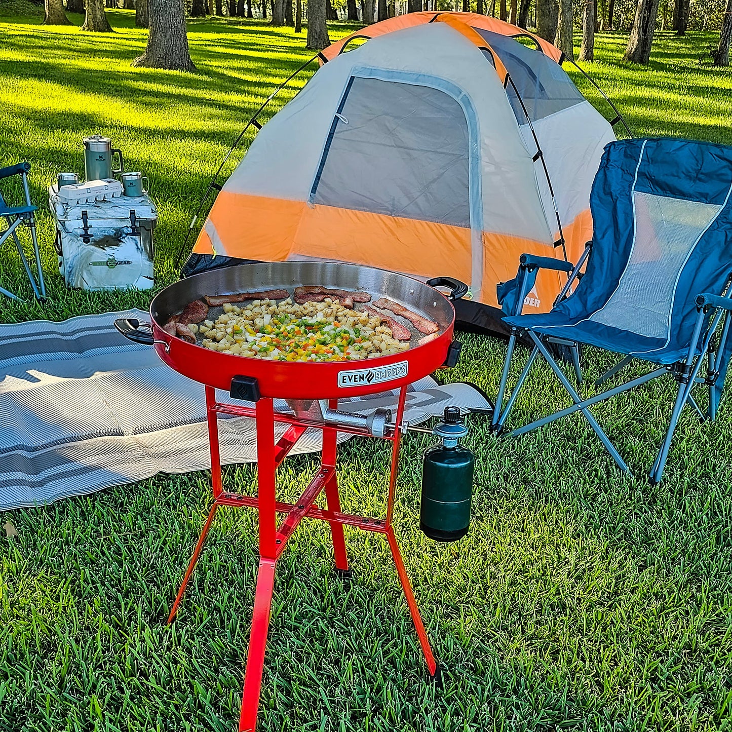 Even Embers® Outdoor All In One Portable Cooker | Red – Fair Game Group
