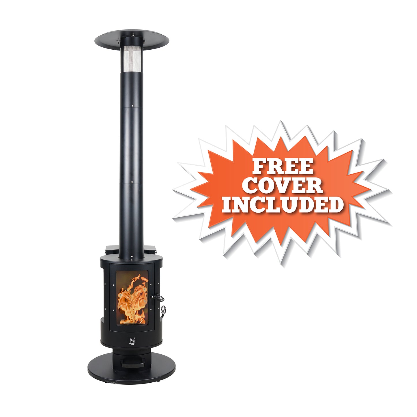 Member's Mark 70,000 BTU Outdoor Pellet Fueled Patio Heater with Cover ...