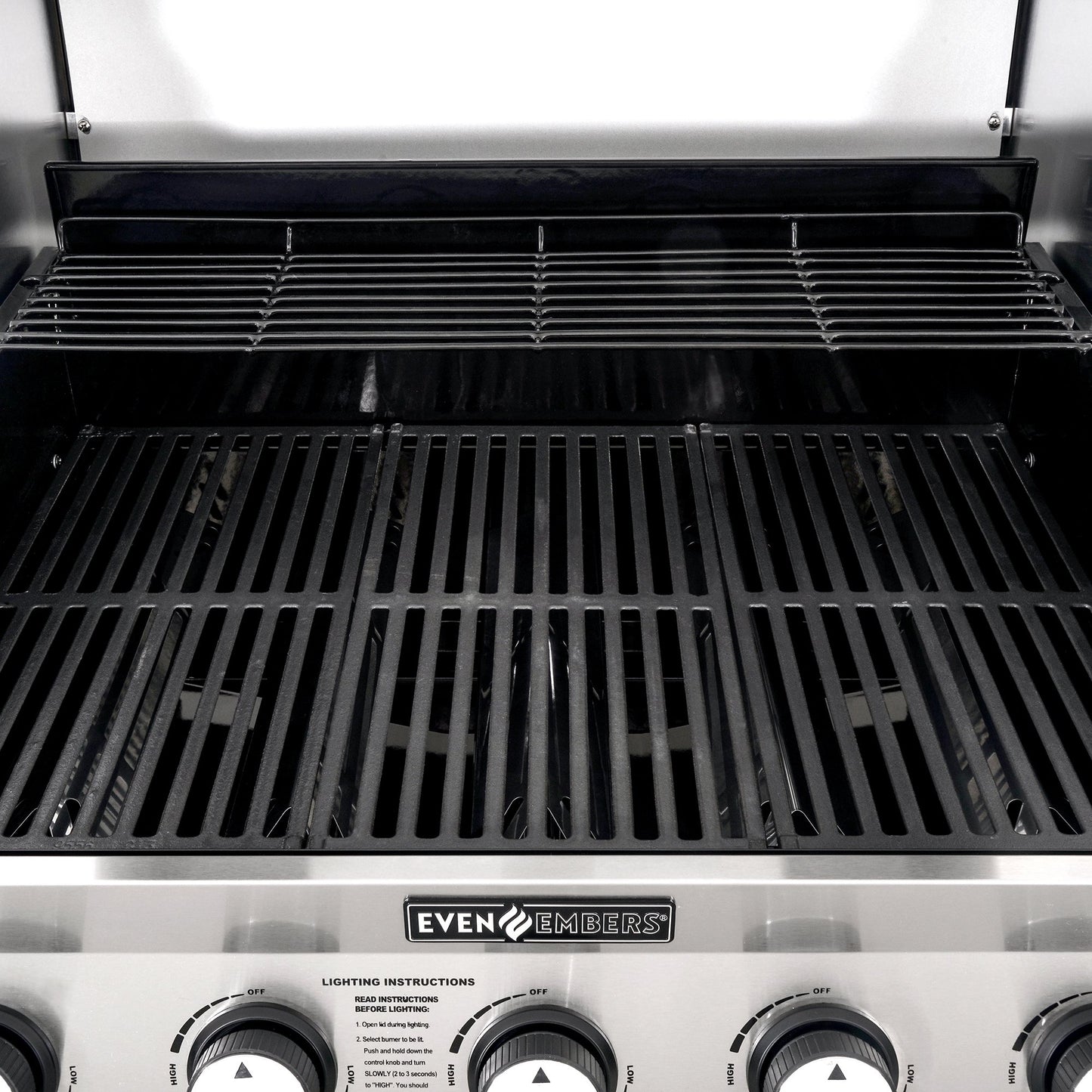 Even Embers Five Burner Stainless Steel Gas Grill with Window – Fair ...