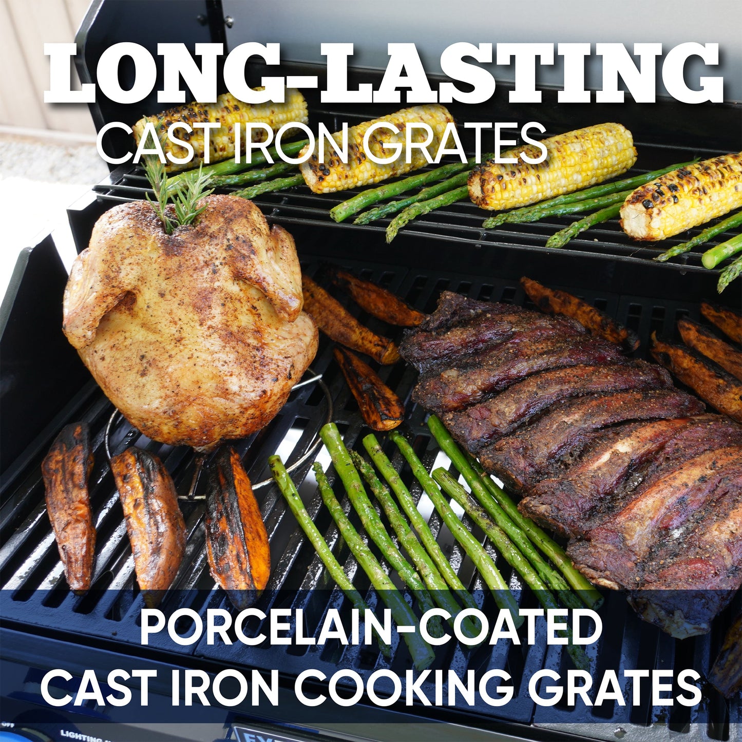 Even Embers® 4-Burner Gas Grill with Glass Window – Fair Game Group